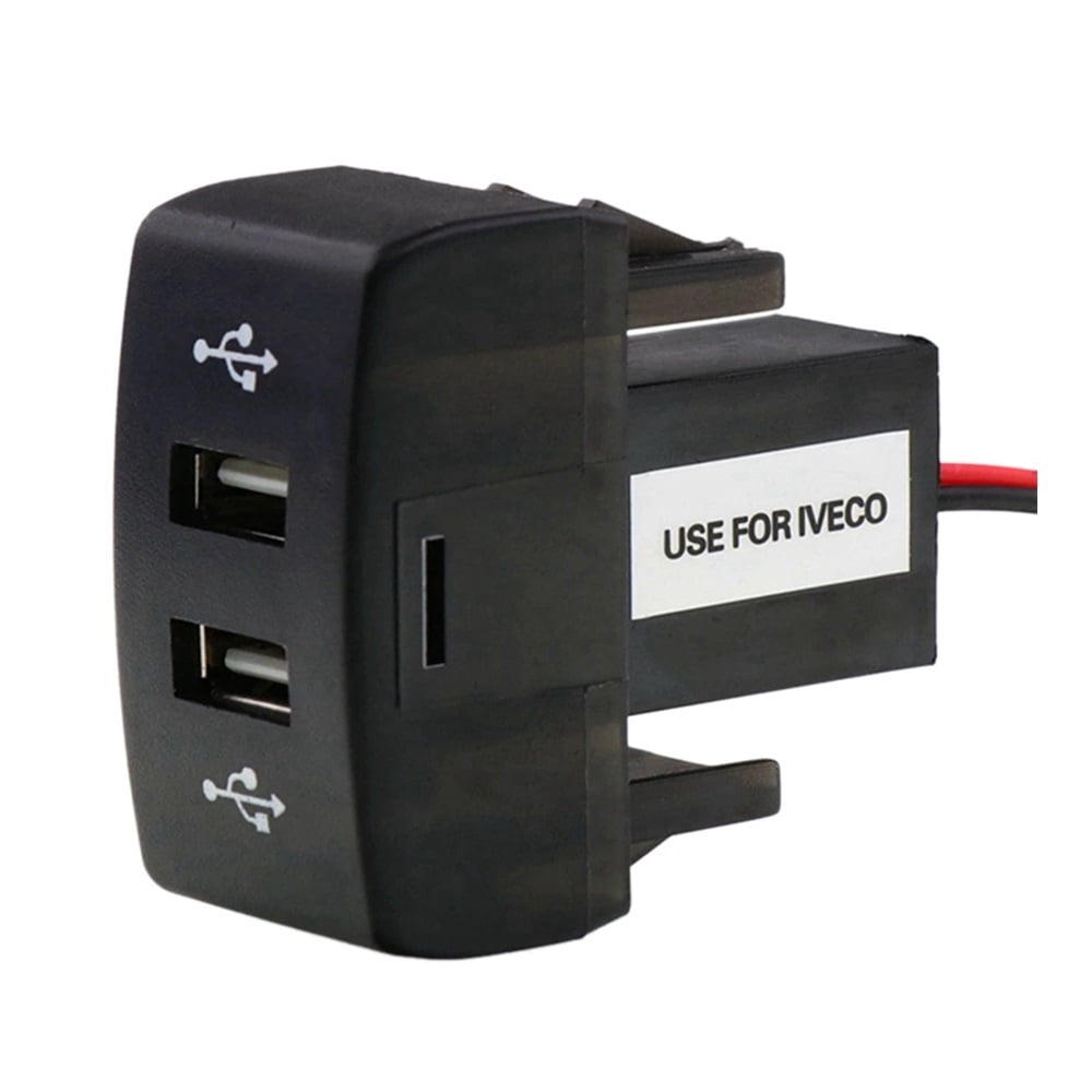 Car Dual USB Charger 5V 2.1A Car USB Power Socket Car Accessories For ...