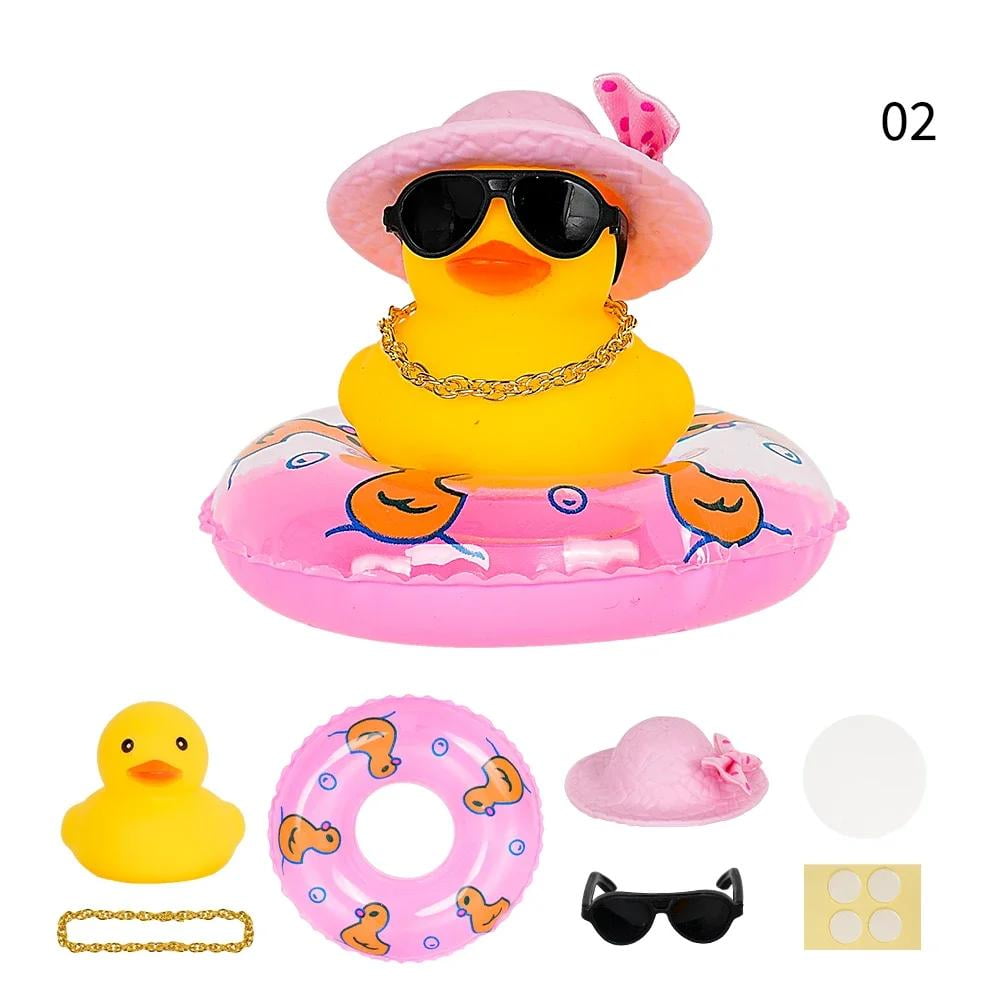 Car Duck Car Rubber Dashboard Decorations Ornament Yellow Duck with ...
