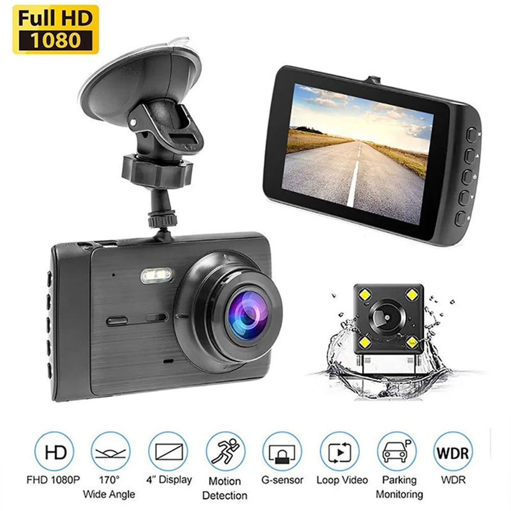 Car Dvr 4.0 Full Hd 1080P Dash Cam Rear View Camera Recorder Night ...