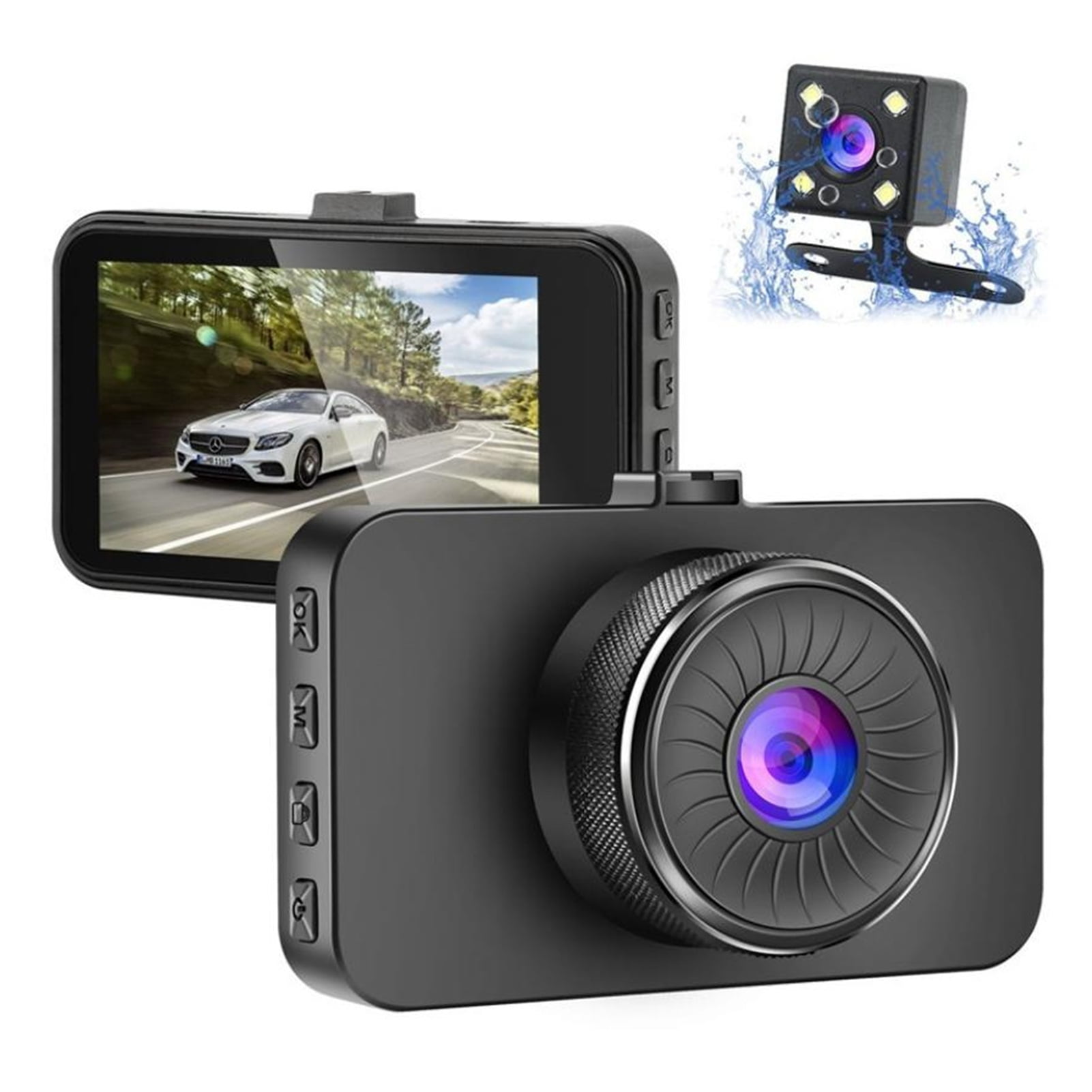 Car Dvr Full HD 1080P Video Recorder Dash Cam With Rear View Camera 3.6 ...