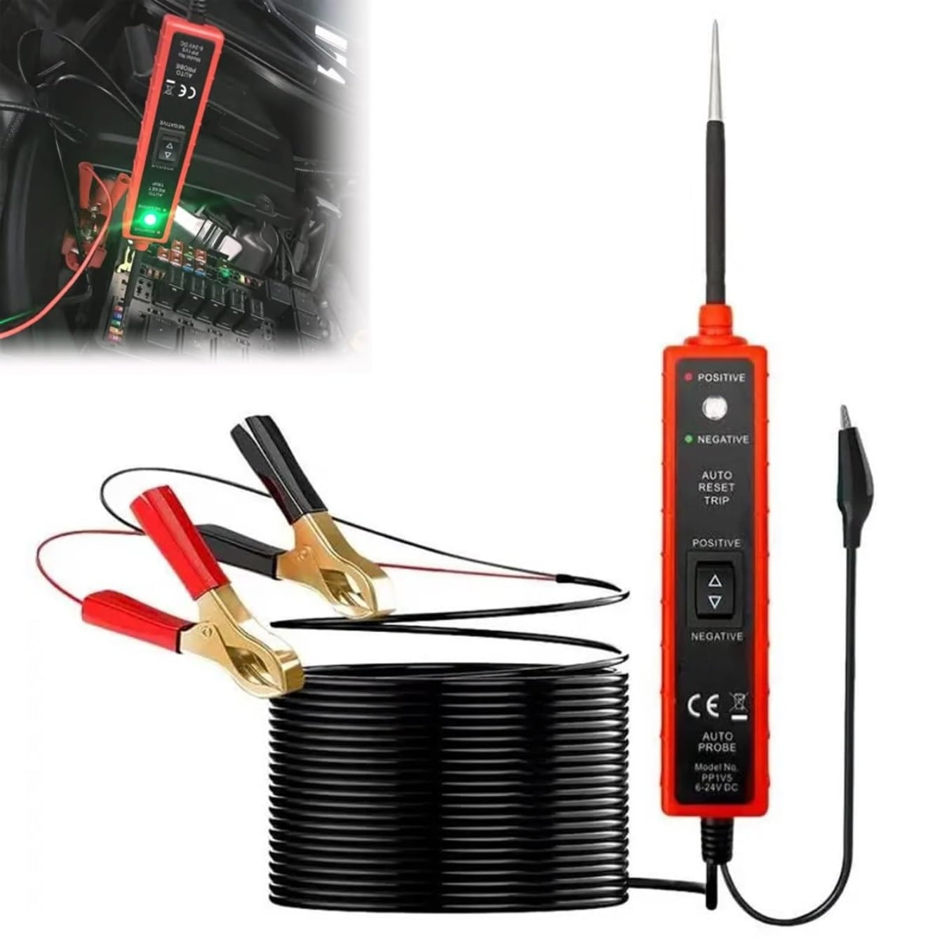 Car Electric Circuit Tester, 6-24v Dc Automotive Multifunctional Drive ...