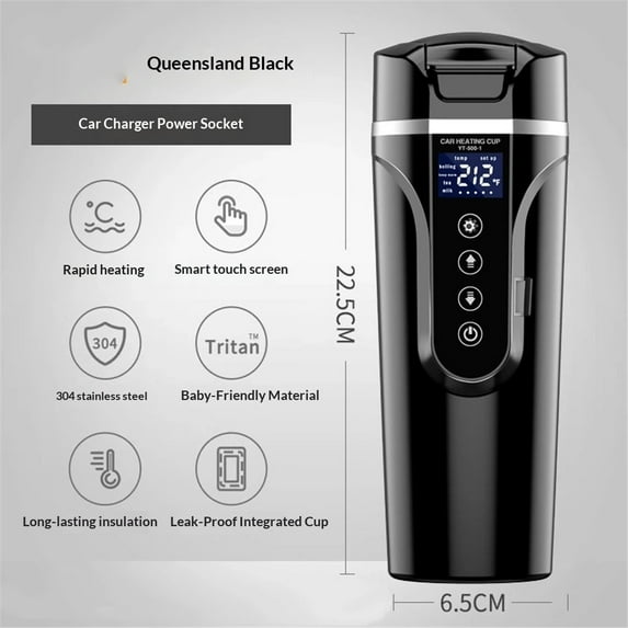 Car Electric Kettle for Travel :12V/24V Small Electric Water Kettle ...