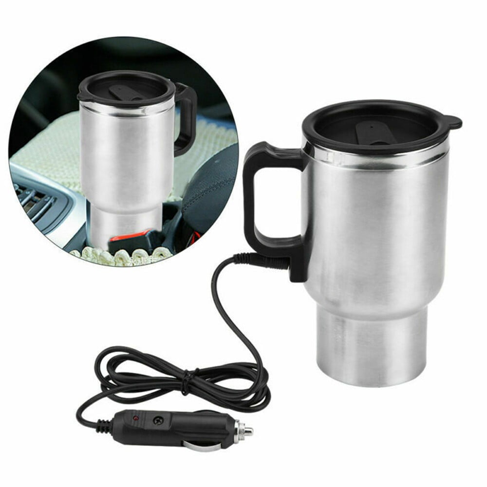 Haimni Car Electric Water Heater Mug Stainless Steel Travel Heated ...
