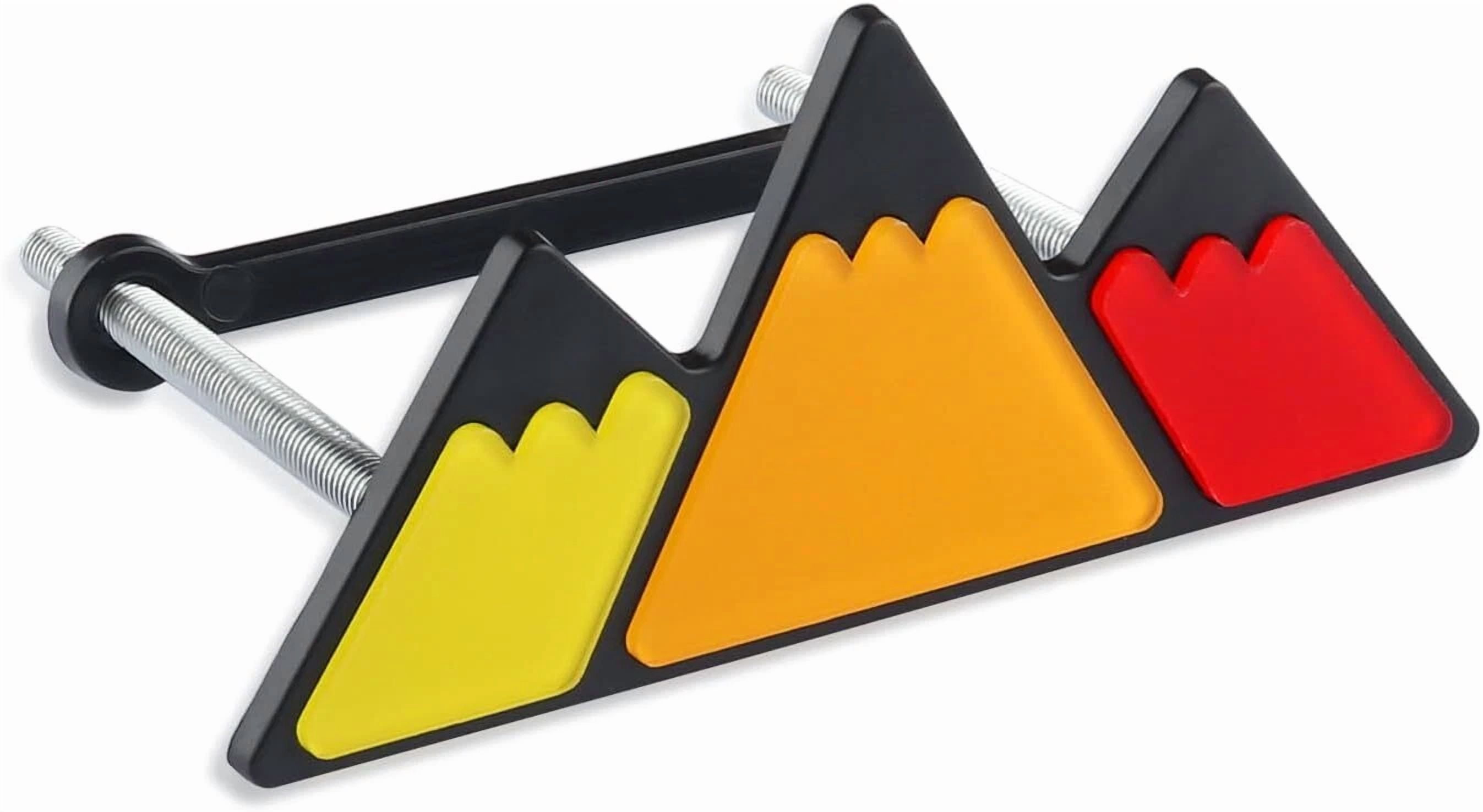 Car Emblem For Mesh Grille, Waterproof Emblems And Badges With Triangle ...