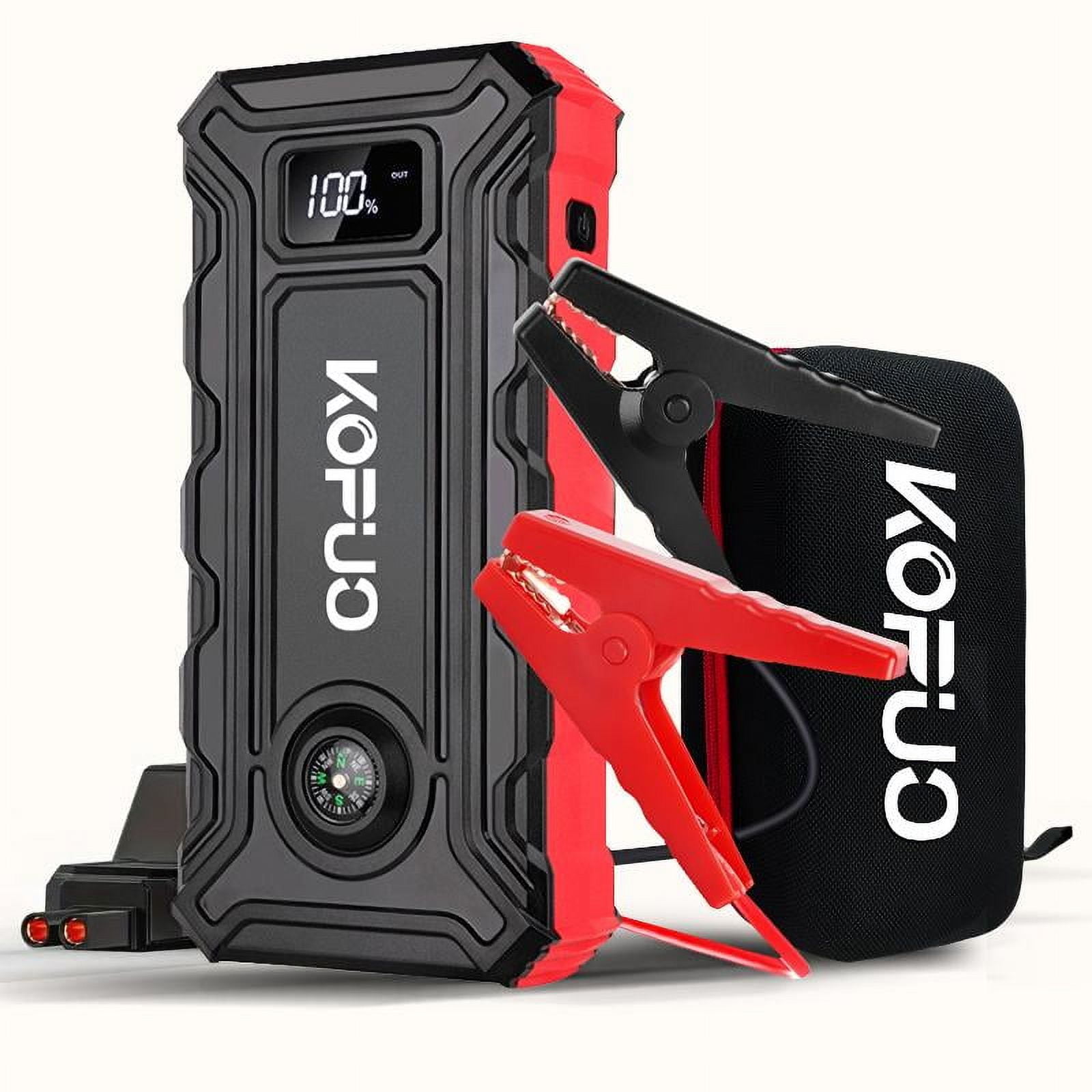 Car Emergency Start Power Bank with Display auto shut-off with car ...