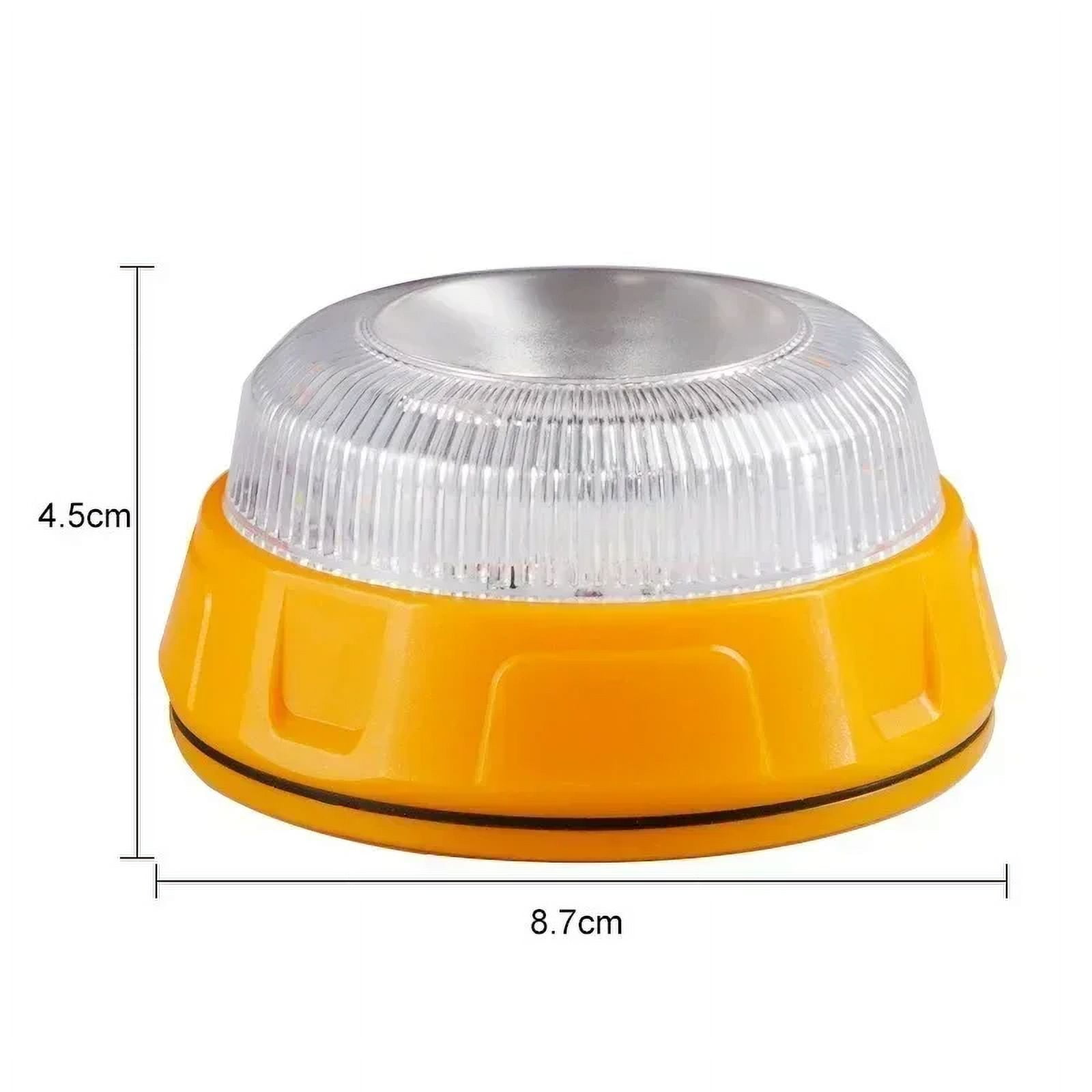 Car Emergency Strobe Light LED Waterproof Flashing Yellow Beacon Lights ...