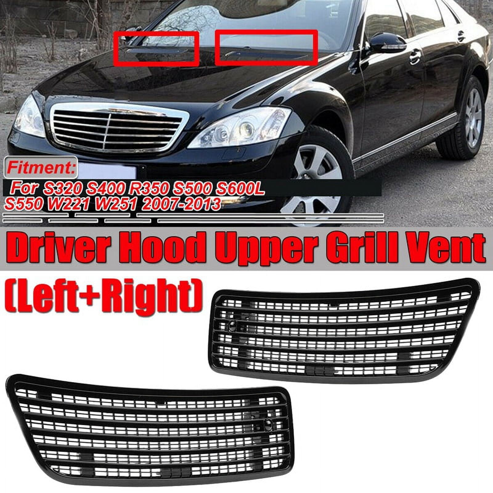 Car Engine Hood Upper Grille Grill Vent Cover Trim for W221 W251 2007 ...