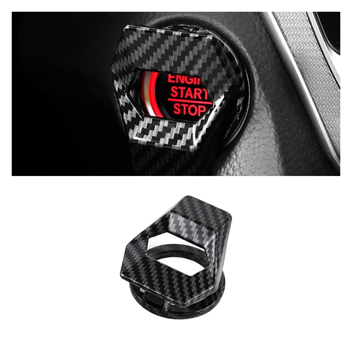 Car Engine Start/Stop Button RRF12 Cover, Zinc Alloy Car Push Button ...