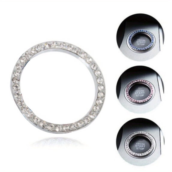 Car Engine Start Stop Decoration Ring - Bling Car Interior Accessories ...