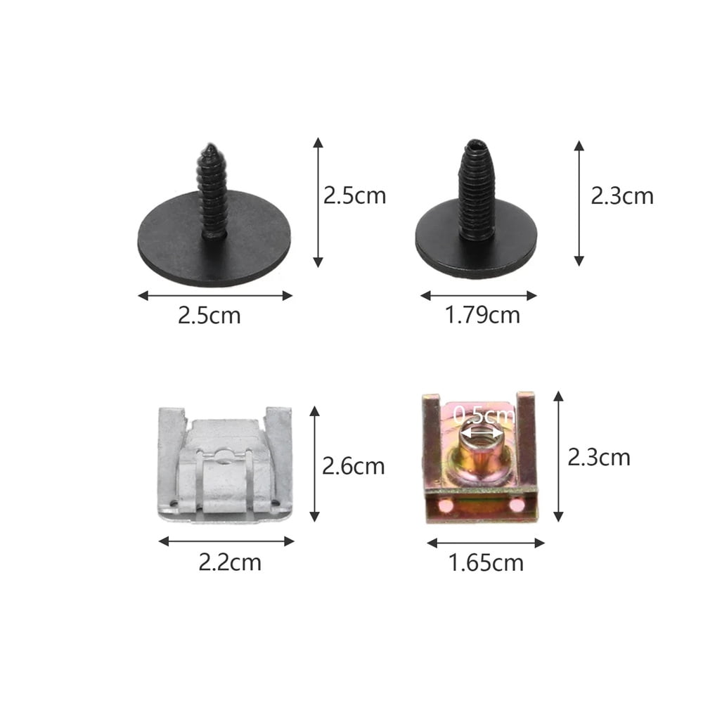 Car Engine Undertray Fixing Clips Screws Under Cover Splashguard for ...