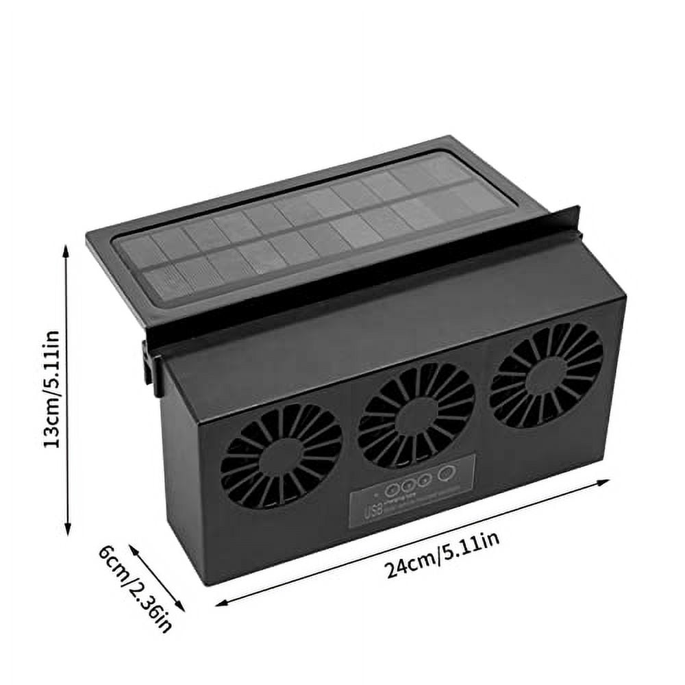 Car Exhaust Fan - EOHMAK Solar Power Car Window Exhaust Fan Auto ...