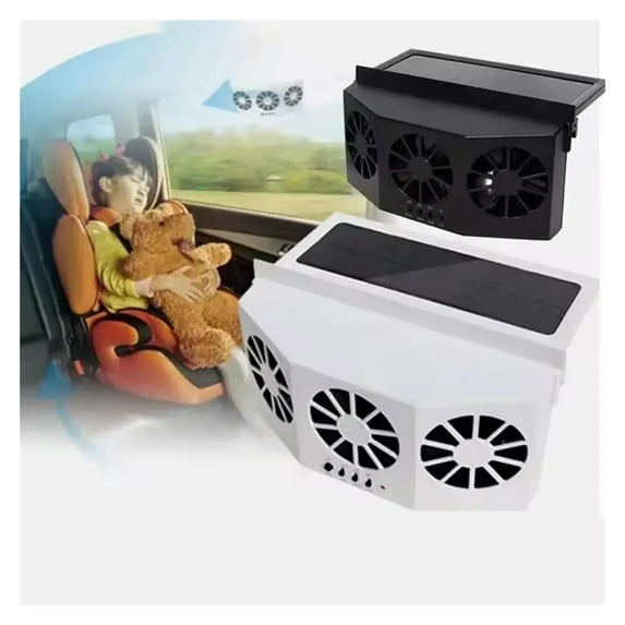 Car Exhaust Fan USB Rechargeable/solar Air Circulation Cooling Heat Dissipation High Wind Power ...