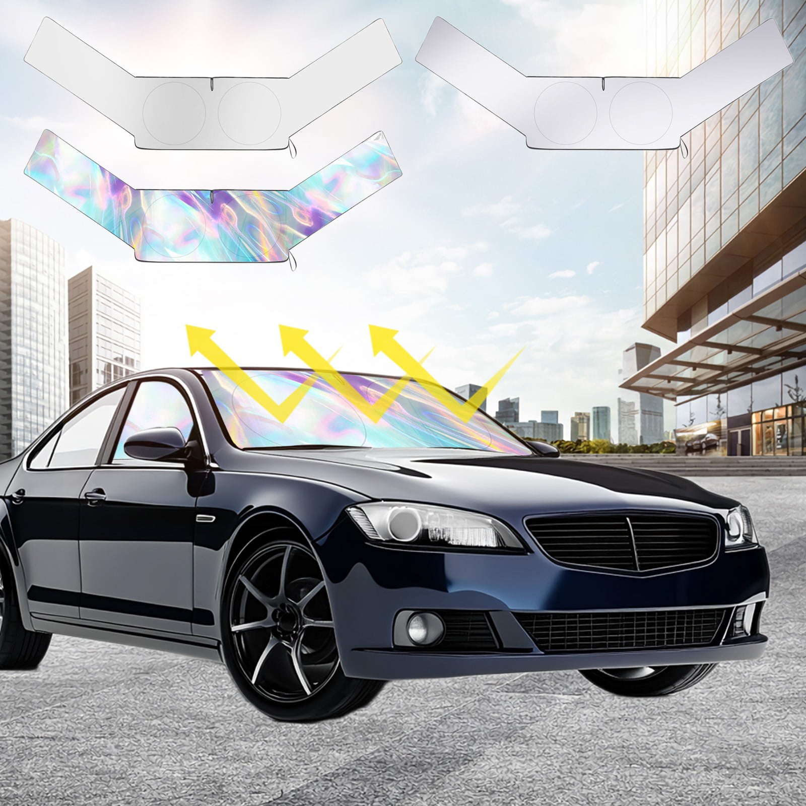 Car Extended Front Gear Side Windshield Sunshade: Designed for summer ...