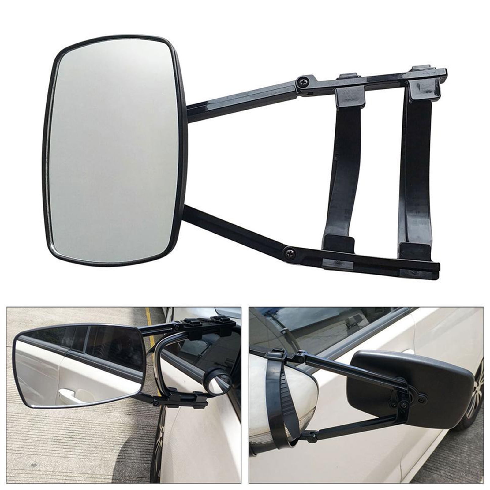 Car Extension Mirror Universal Clip-on Towing Mirrors Easy to Install ...