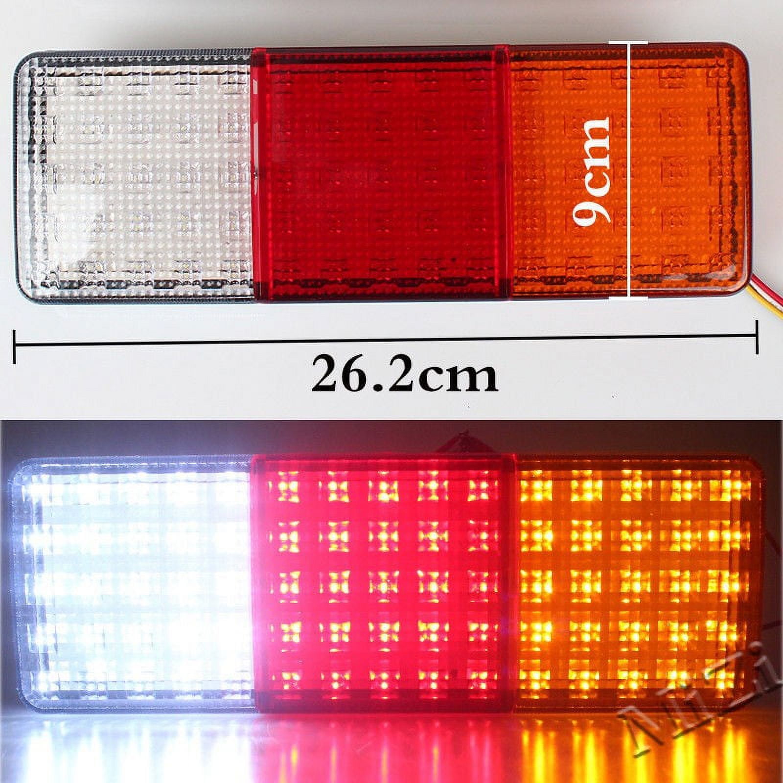 Car External Light Led 12-V 75Led Tail Light Rectangle Truck Trailer ...
