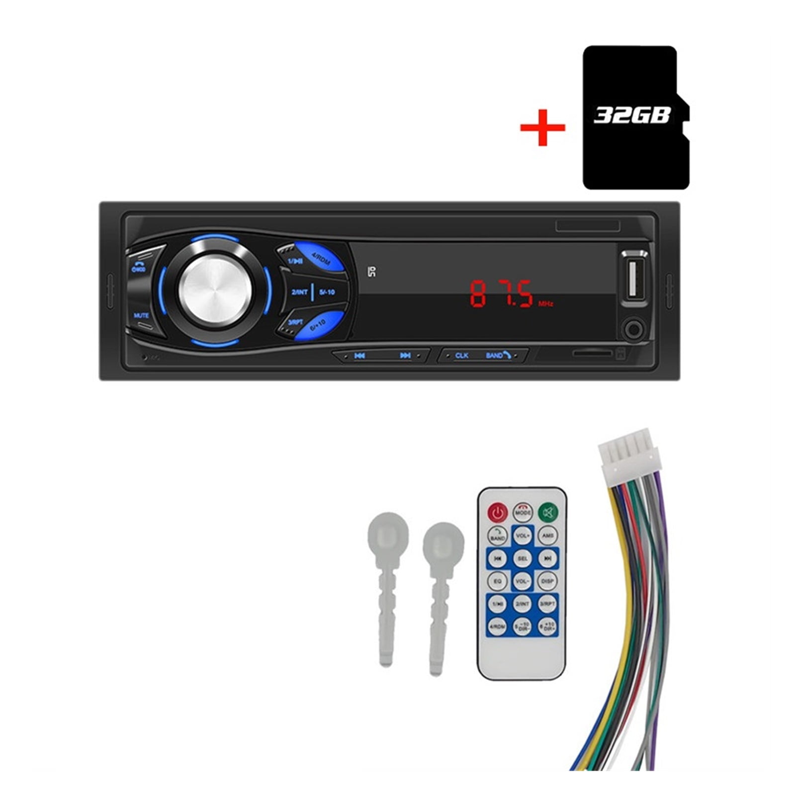 Car FM Radio Digital Bluetooth Audio Stereo 12V Car Radio Autoradio ...