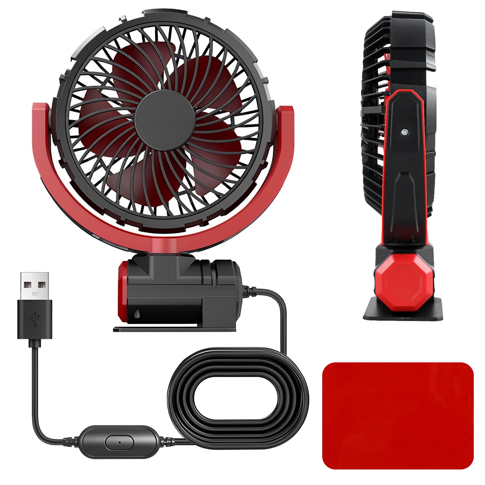 Car Fan Portable Folding Cooling Fan with Brushless Motor 360 Degree ...