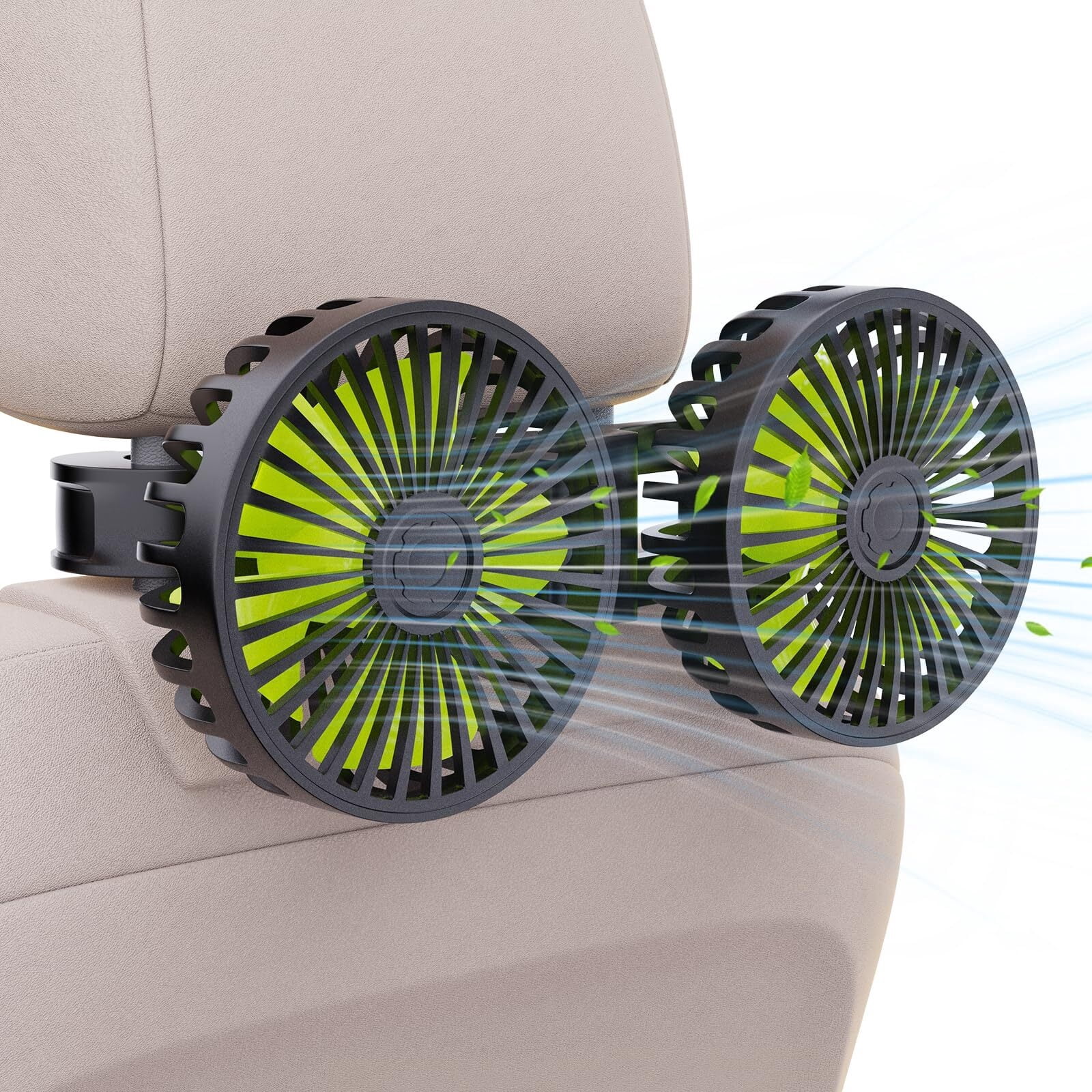 Car Fan USB Powered For Baby: Dual Car Cooling Fans For Backseat ...