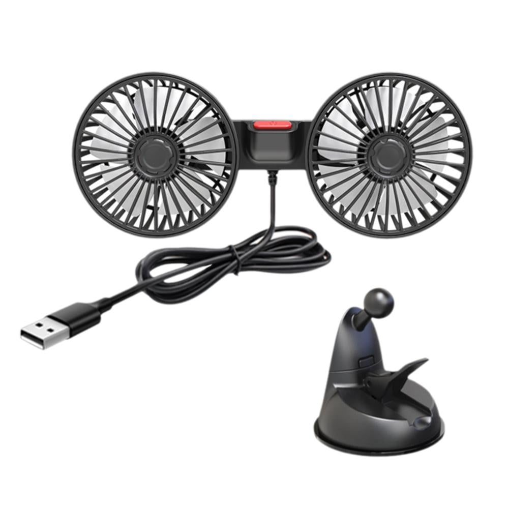 Car Fan USB Powered, Powerful 3 Speed, Electric 12v Car Sucker Fans ...