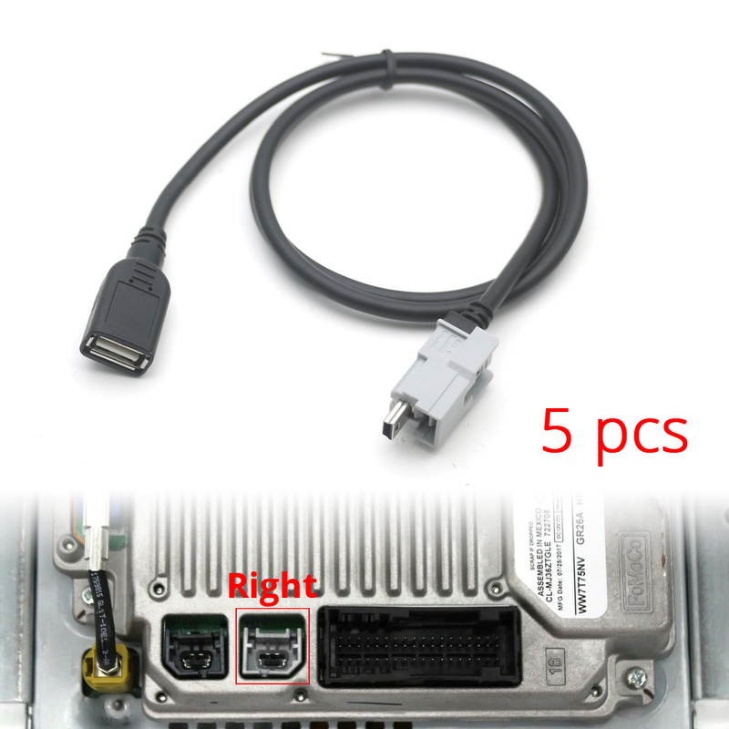 Car Female USB Plug Cable Adapter Connector for Nissan for Ford for ...