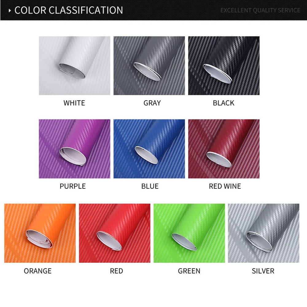 Car Film,Roll Auto Car Carbon Fiber Vinyl Sticker Paper Car Decor ...