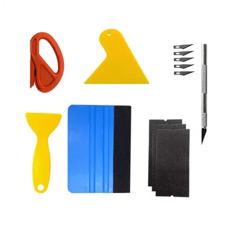 Car Film Wrap Tool Kit Vinyl Spatula Vinyl Scraper Cutter for Vehicle ...