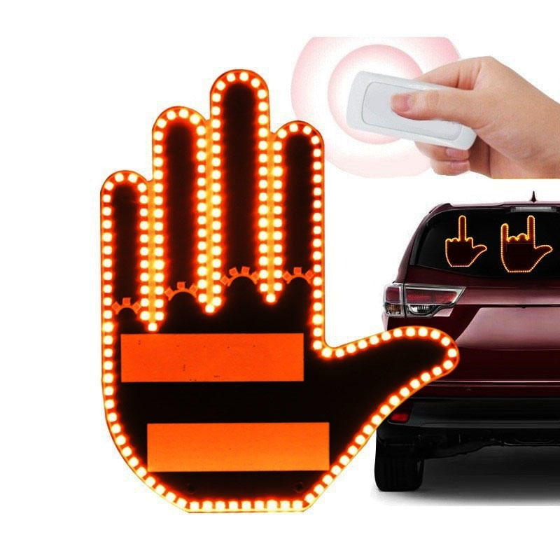 Car Finger Expression Light Remote Control Led Lighting Gesture Light ...