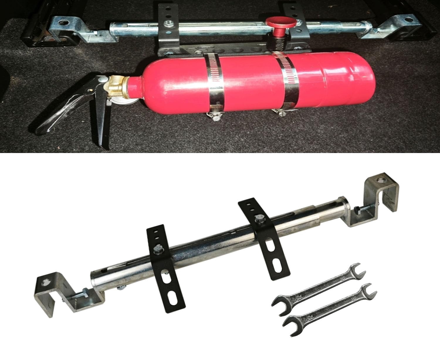 Car Fire Extinguisher Bracke,Seat Track Bracket,Adjustable Width Fits ...