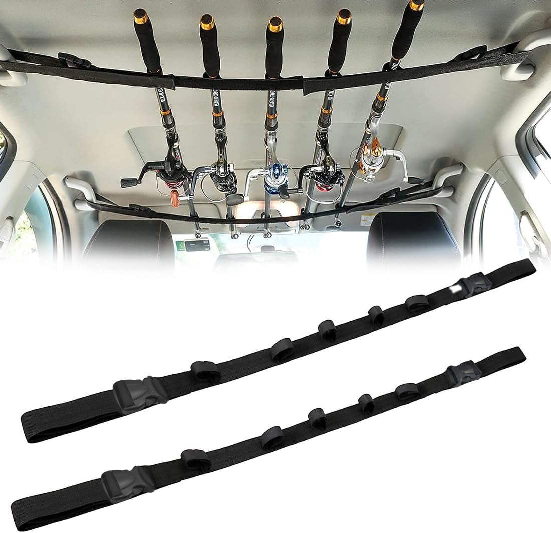 Car Fishing Rod Holder for SUV, Fishing Pole Holder Roof Rack Inside, 5 ...