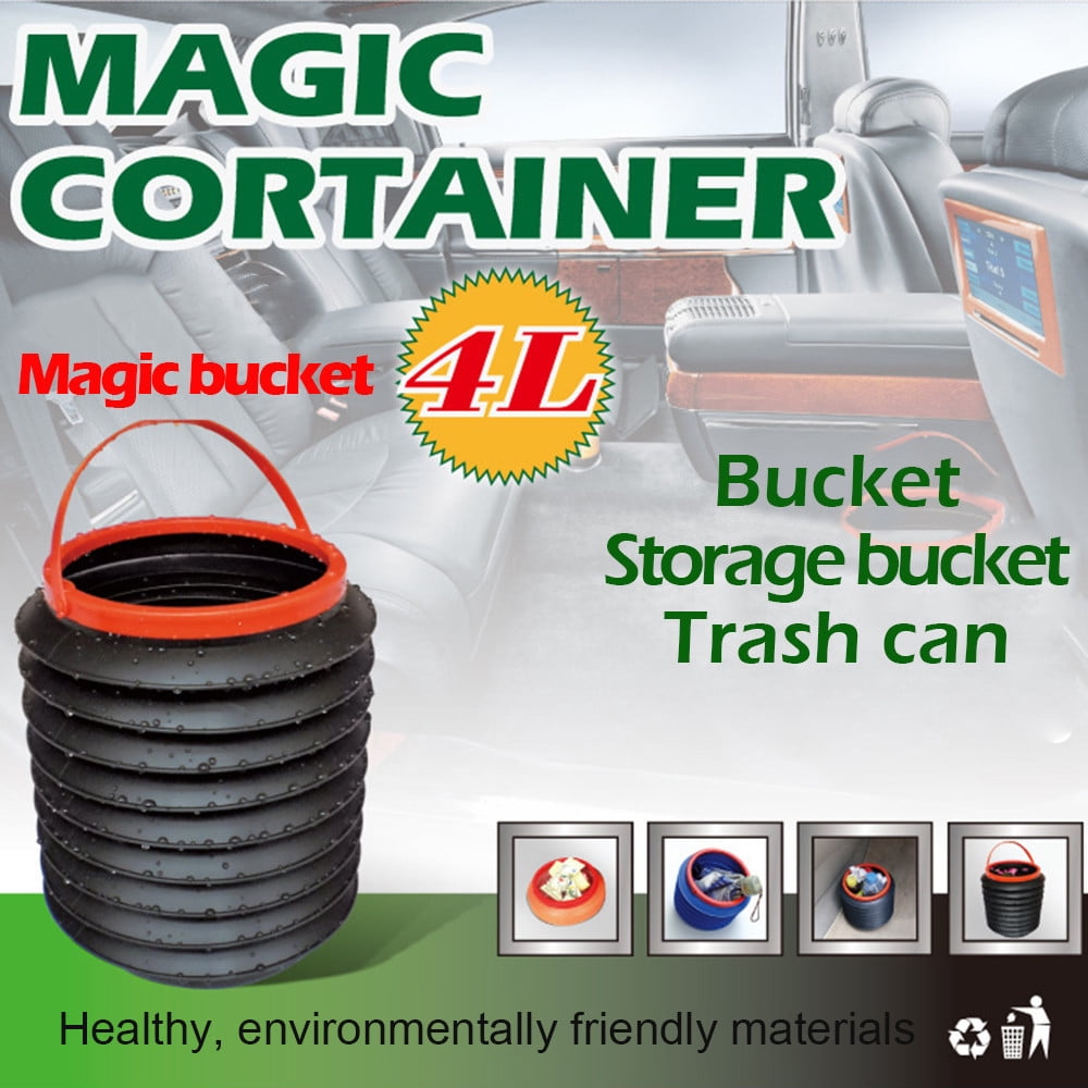 Car Fishing Water Pail, Storage Box Trash Container, Waterproof Plastic ...