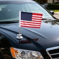 Car Flag & Flagpole with Air Suction Mount - Outdoor Suction Cup Style ...