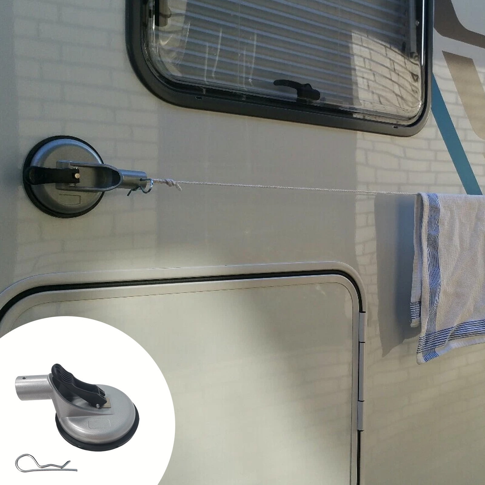 Car Flagpole Suction Cup Mount, Aluminum Alloy Heavy Duty Flag Pole ...