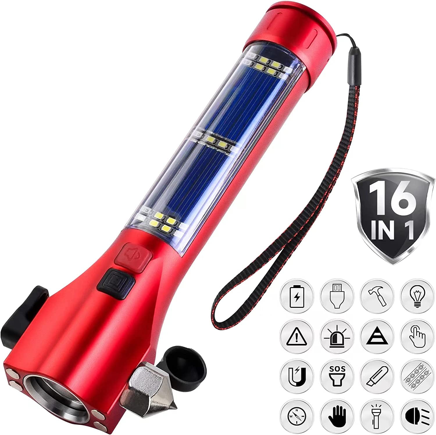 Car Flashlights for Emergencies, Window Breaker Seatbelt Cutter ...