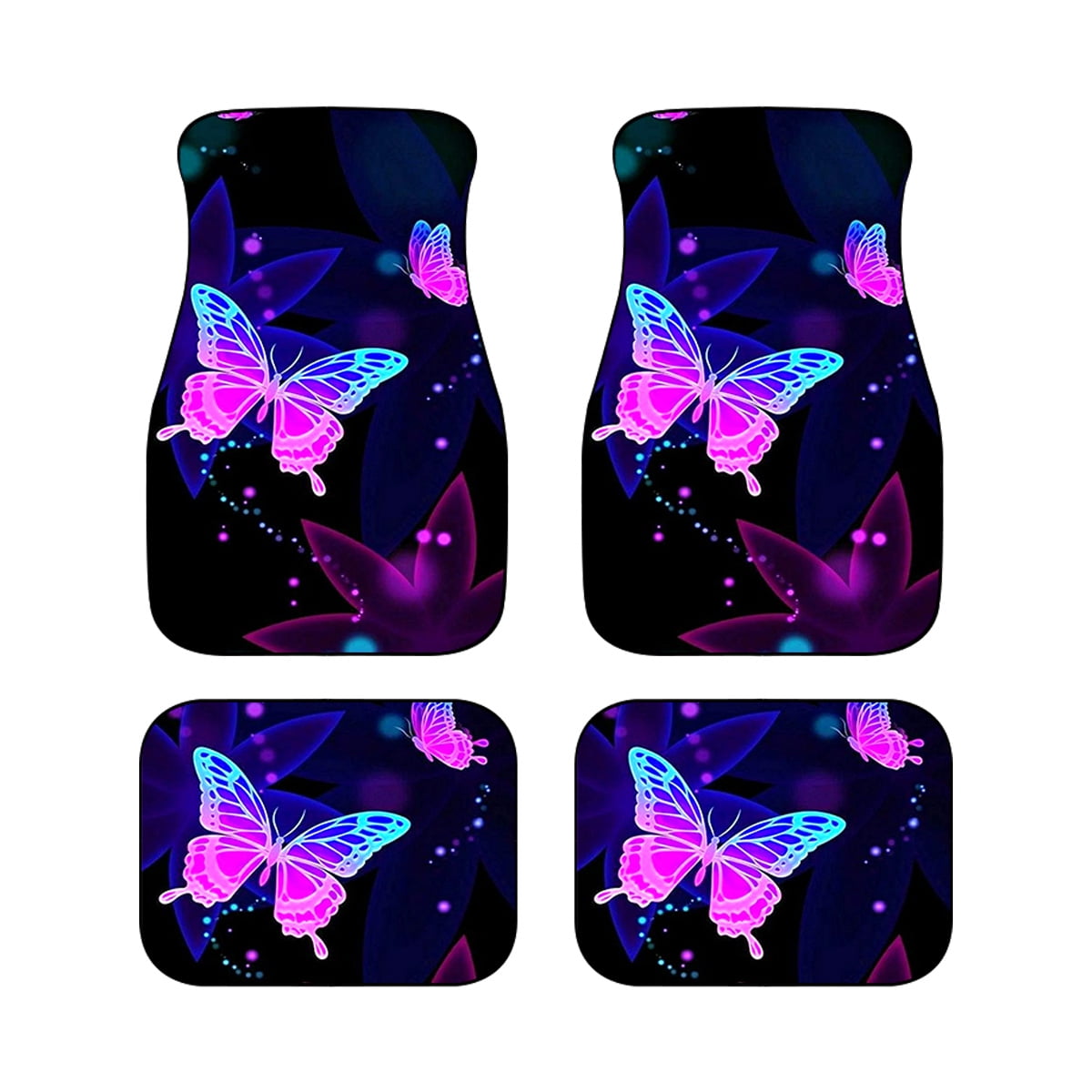 Car Floor Mat Colorful Butterfly Print Car Mat Unique Carpet Floor Mat ...