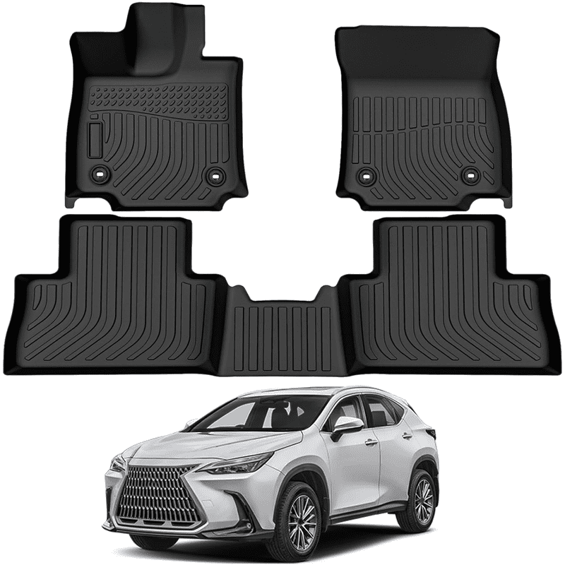 Car Floor Mats for 2022-2025 Lexus NX Non-Hybrid - Full Set, Custom Fit ...