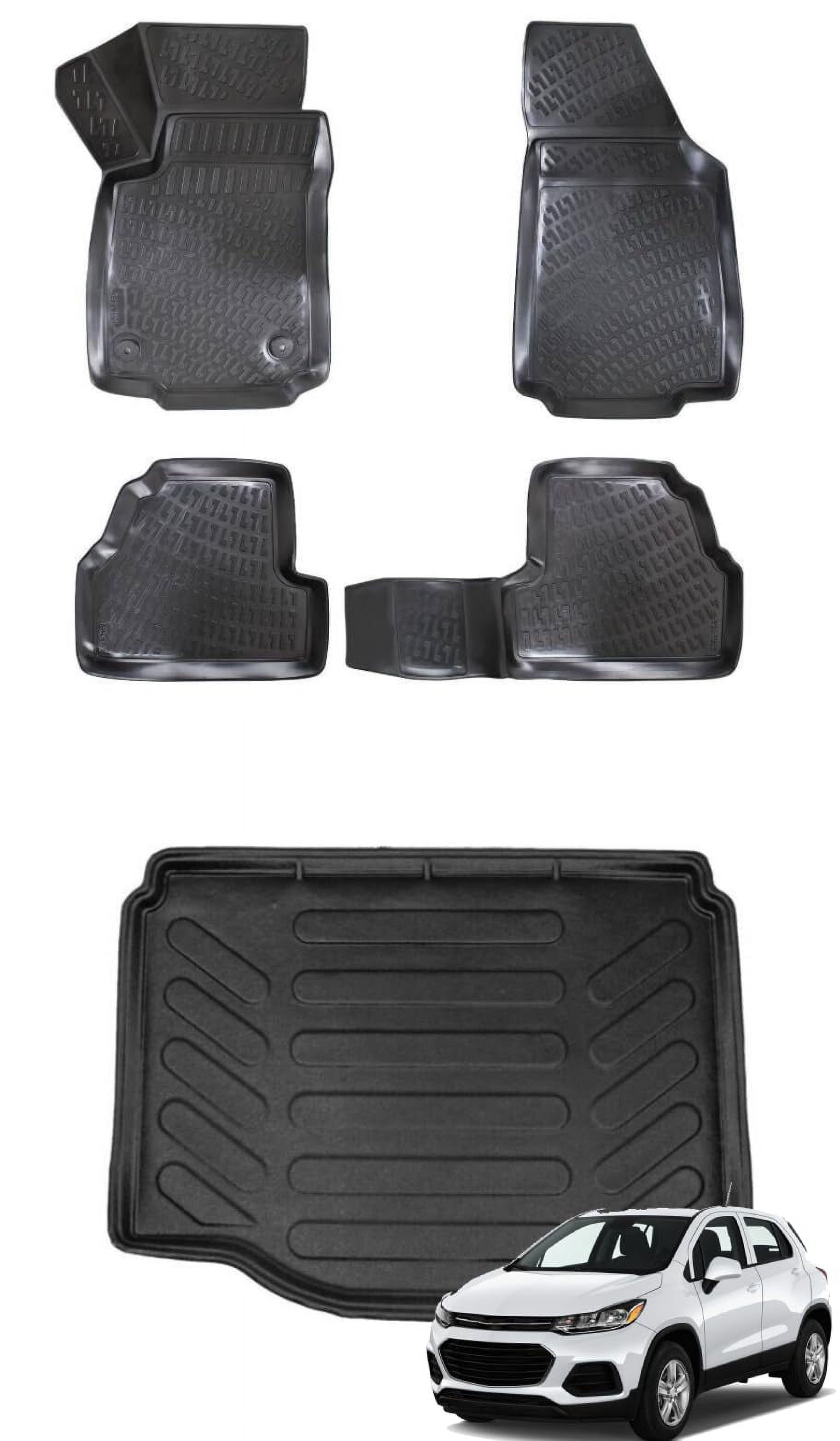 Car Floor Mats + Cargo Liner (Full SET) Compatible for Chevrolet Trax ...