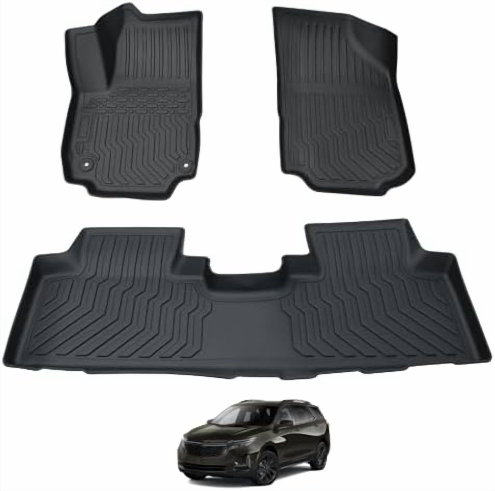 Car Floor Mats Compatible for 2018-2024 Equinox/Terrain All-Weather ...