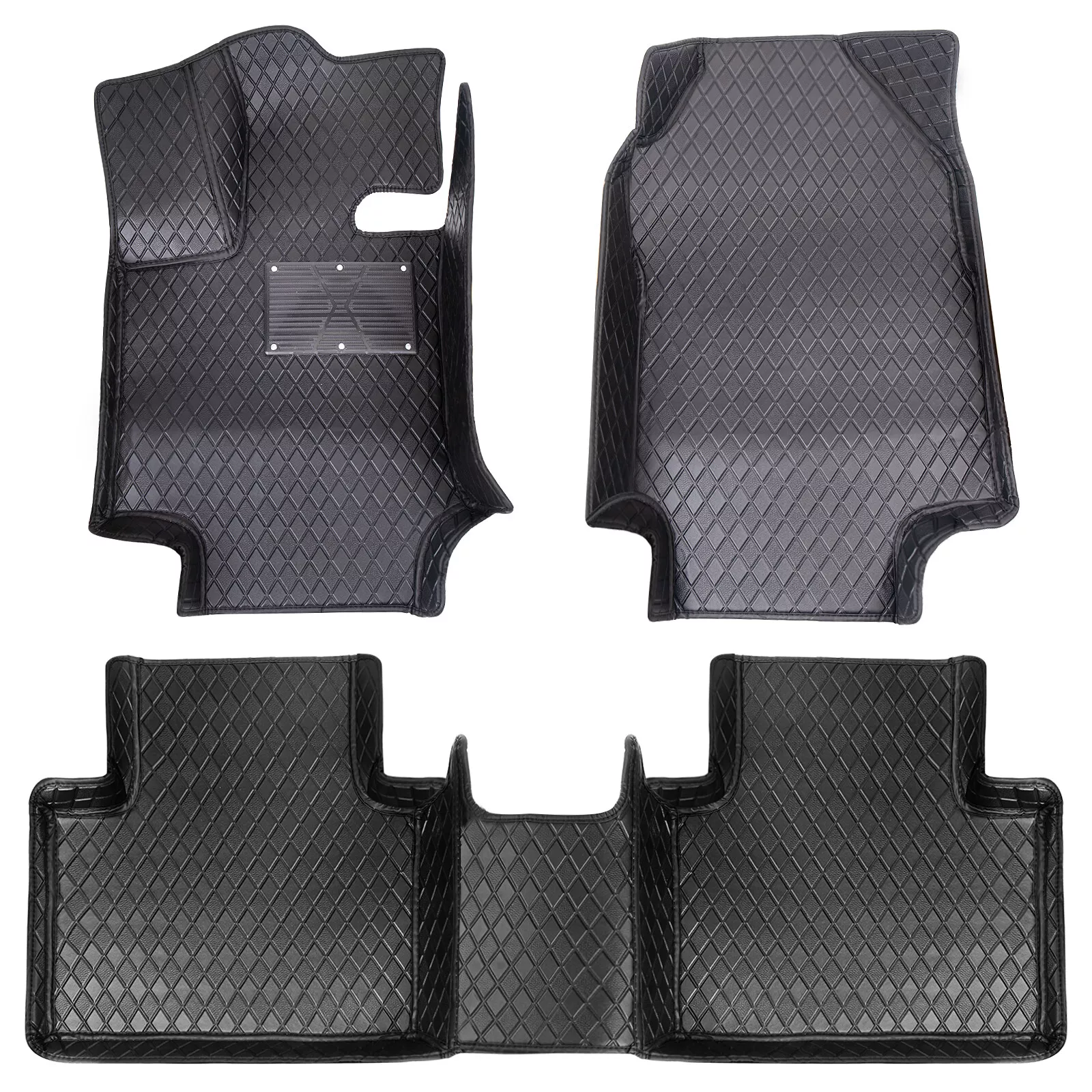 Car Floor Mats Custom Fit for 2019-2023 Toyota RAV4 (Not RAV4 Hybrid), Luxury PU Leather Full ...