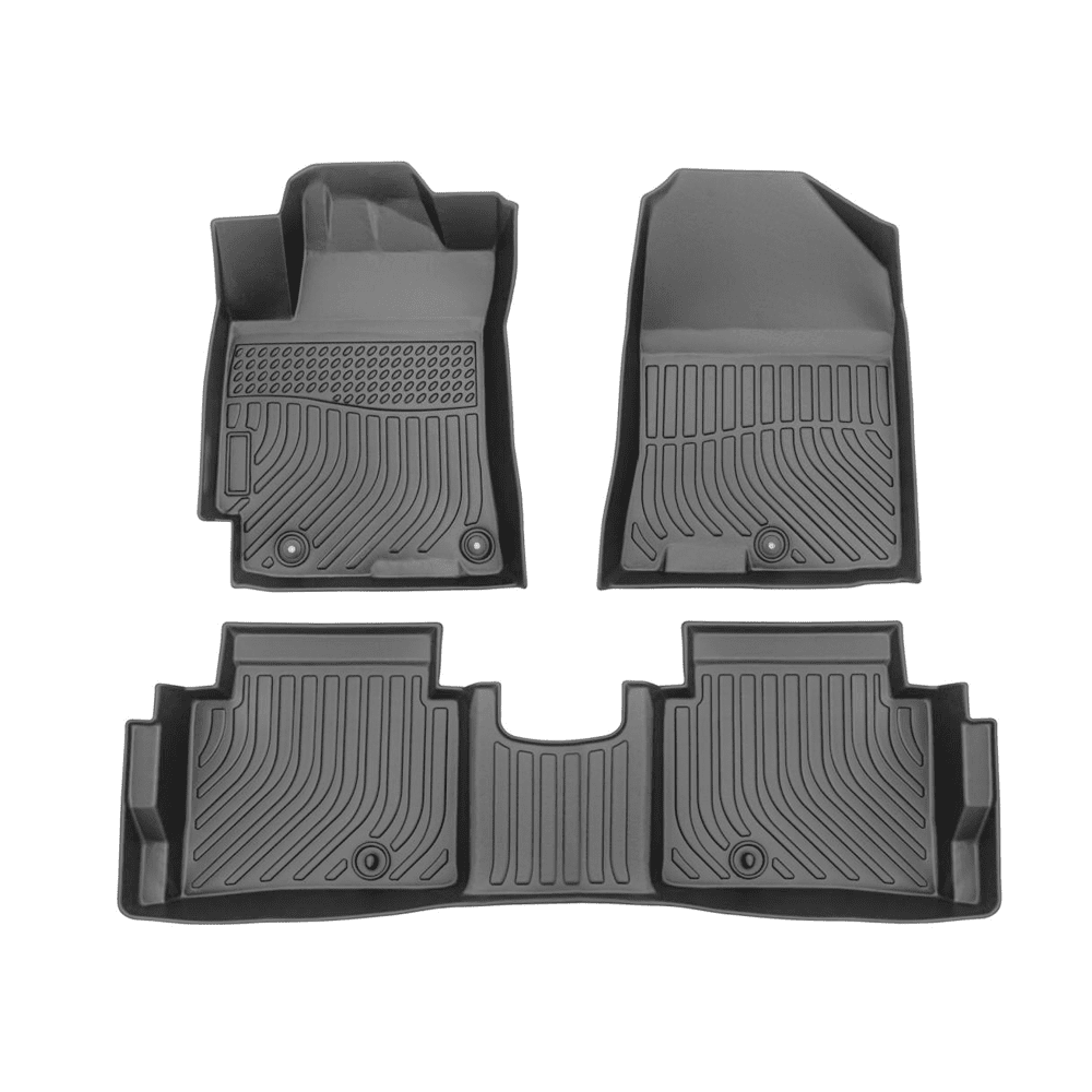 Car Floor Mats Custom Making Fit for Hyundai Elantra 2017 2020 Not Fit Elantra GT Full Black TPE Rubber Car Floor Liners Set All Weather Protection Heavy Duty Odorless Walmart