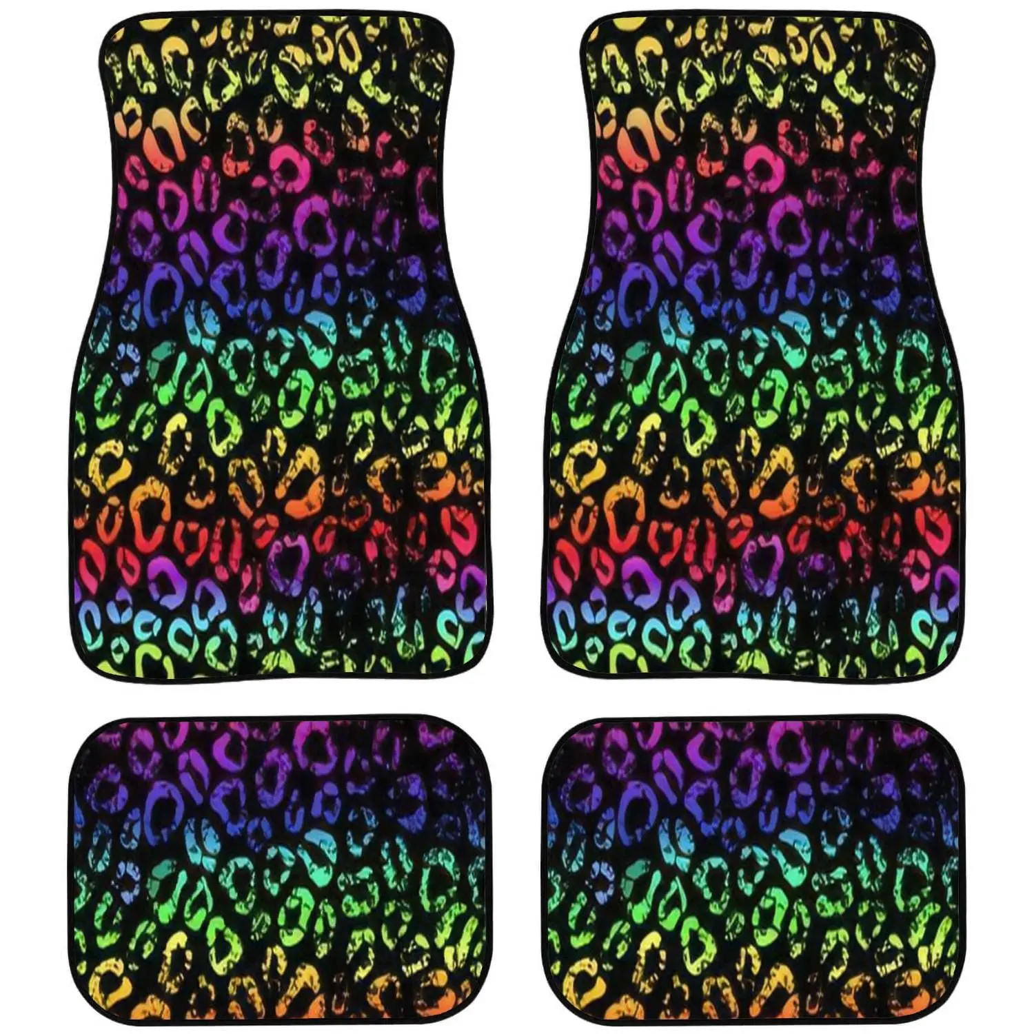 Car Floor Mats Holographic Iridescent Gradient 12 fold Geometric ...