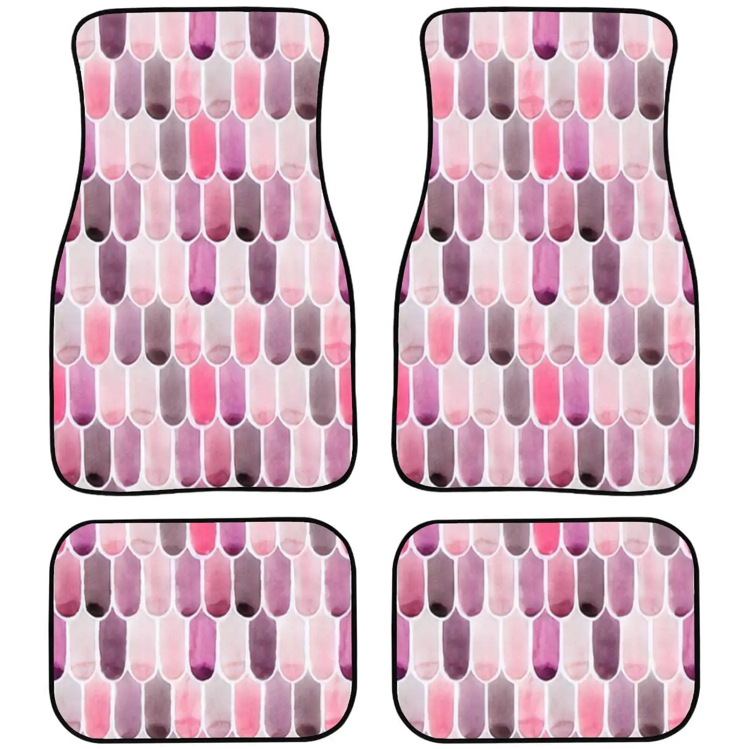 Car Floor Mats Holographic Iridescent Gradient 12 fold Geometric ...