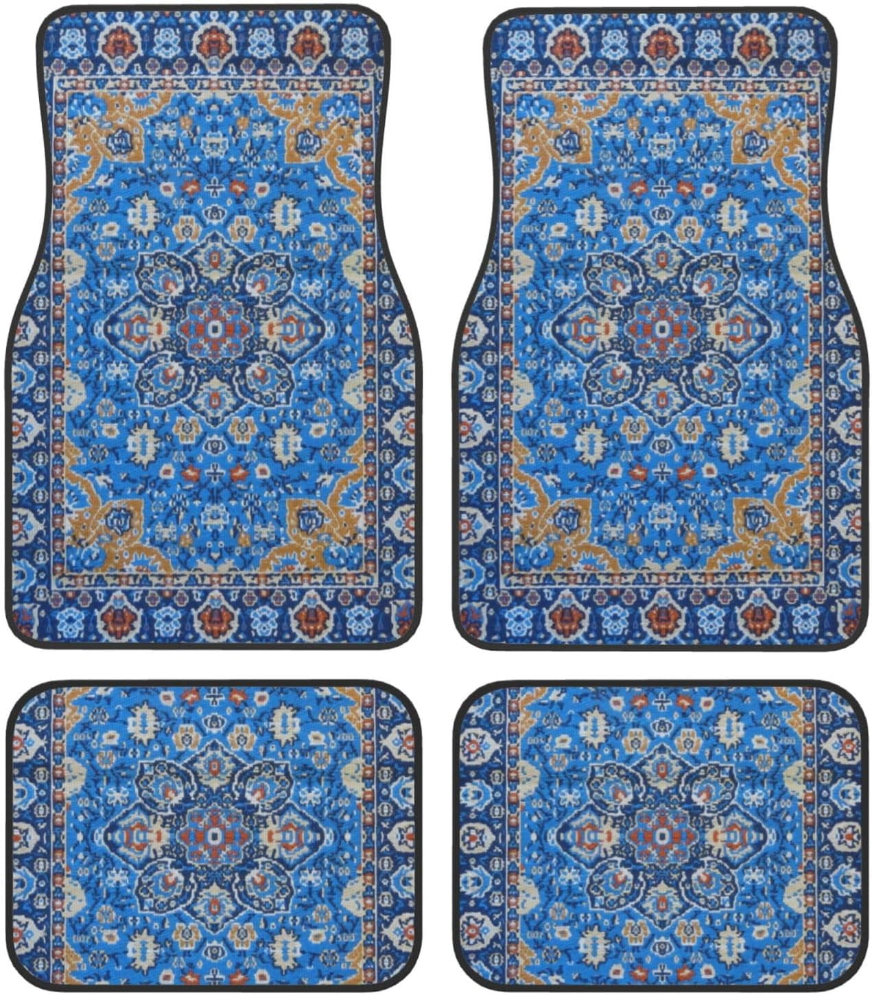 Car Floor Mats Set of 4, Antique Oriental Turkish Persian Carpet ...