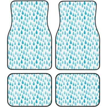 Colorful Pumpkin Pattern Car Floor Mats Set of 4, Vehicle Front Rear ...