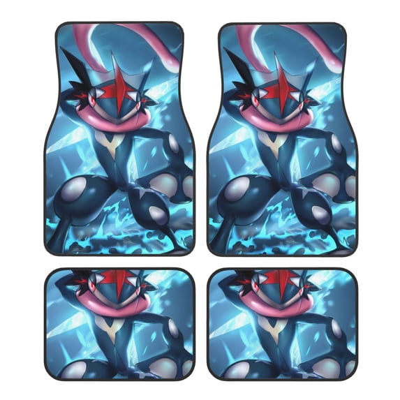 Car Floor Mats Set of 4, Printed Non-Slip Universal Vehicle Front Rear ...