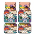 Car Floor Mats Set of 4Pcs, Unique Pattern Non Slip Front Rear Vehicle ...