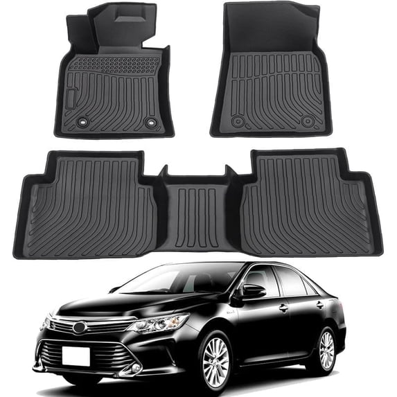 Car Floor Mats for 2018-2024 Toyota Camry - Custom Fit TPE Rubber Non ...