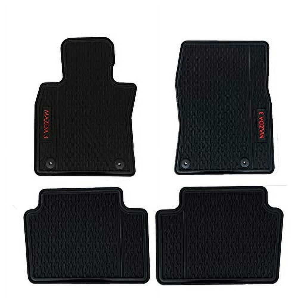 Car Floor Mats for Mazda 3 OEM Genuine - All Weather-Rubber - Heavy ...