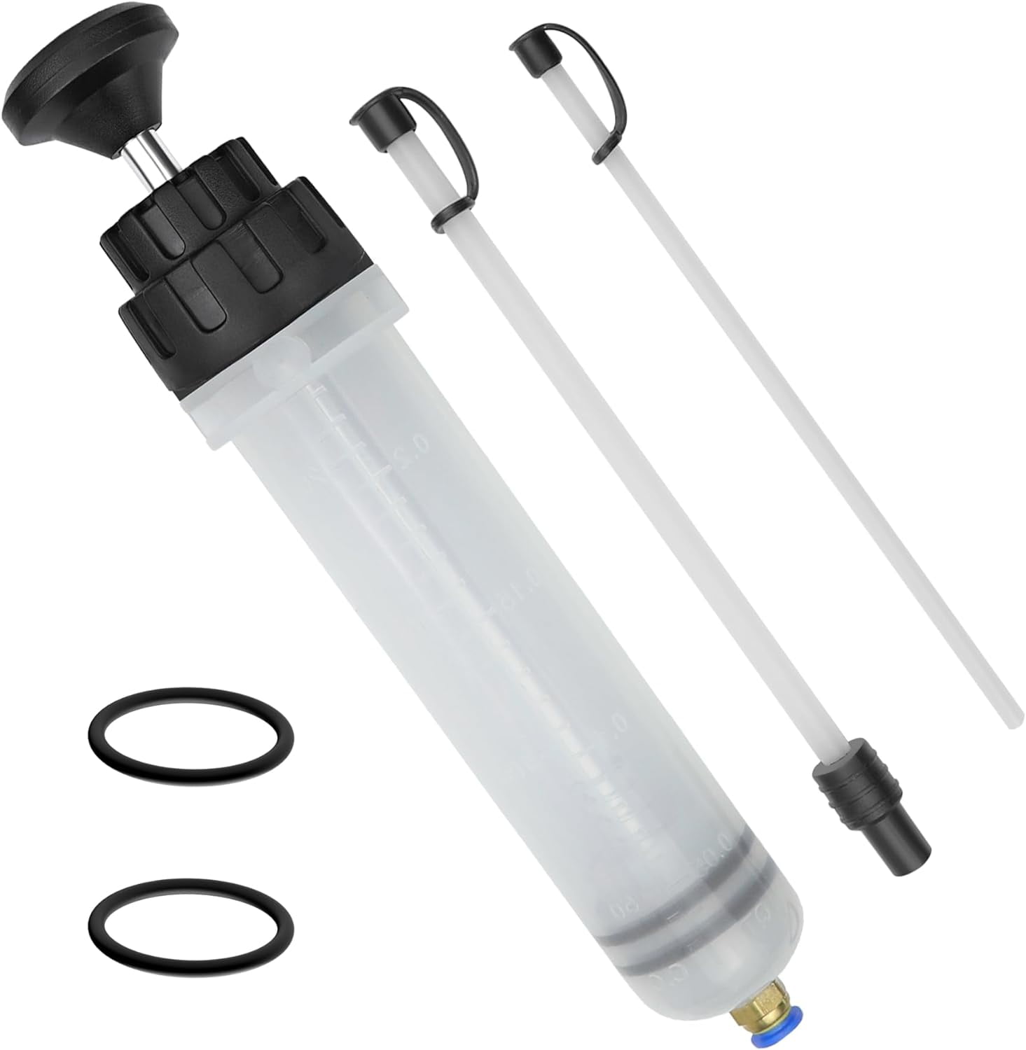 Car Fluid Extractor Pump with long rubber hose Oil Change Syringe ...