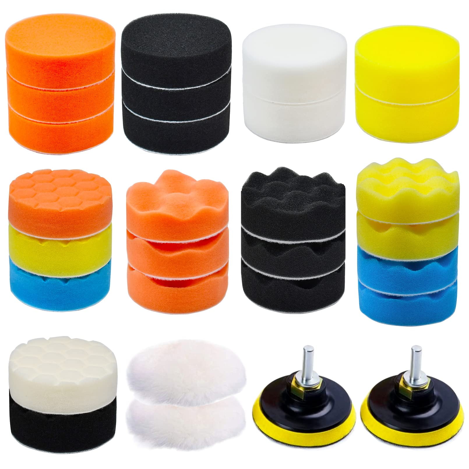 Car Foam Polishing Buffing Kit,Polishing Buffing Pads,Wool Pads ...