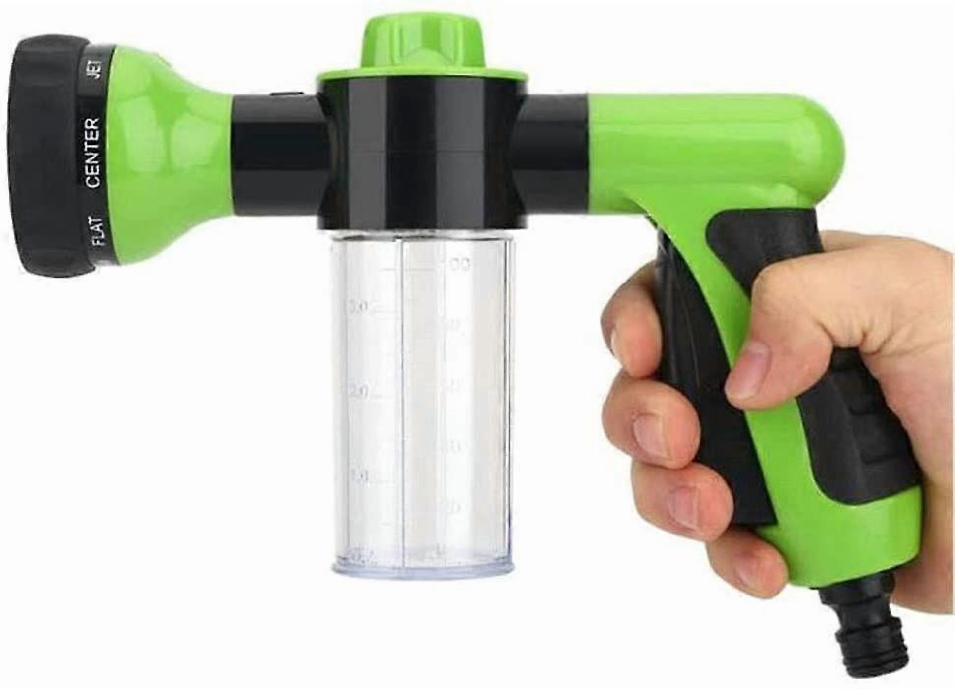 Car Foam Sprayer Nozzle Water Sprinkler With Soap Reservoir Garden Hose ...